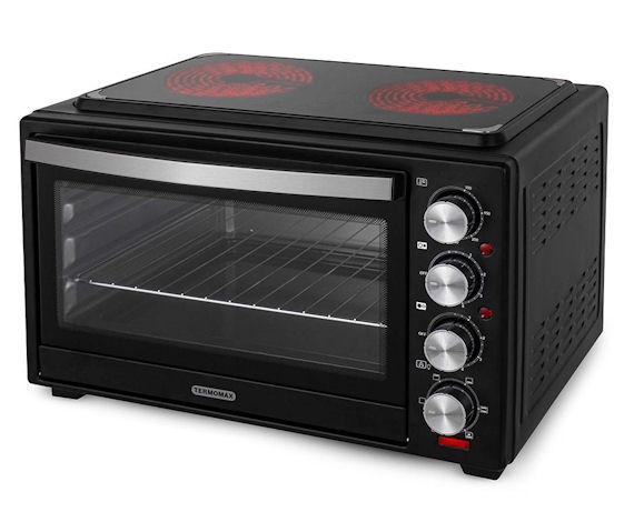 Готварска печка, TERMOMAX, Малка готварска печка TXC366CLI, стъклокерамични котлони | ЕМДЕ ...