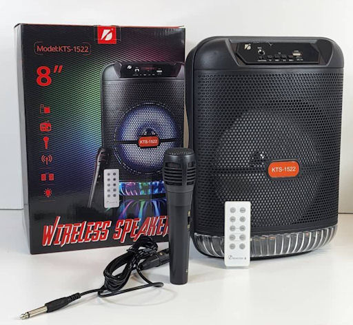 Активна караоке Bluetooth тонколона KTS-1522 | ЕМДЕ Електроникс