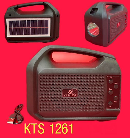 Bluetooth KTS-1261, Караоке тонколона, музикална уредба с фото панел и ...