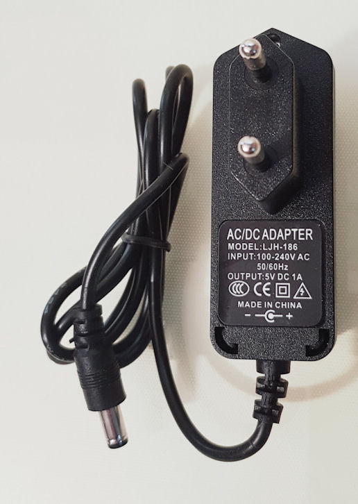 220V - 5V 1.0A жак 5.5X2.5mm | ЕМДЕ Електроникс