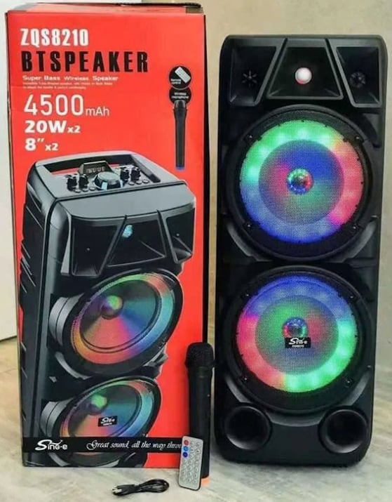 Активна караоке Bluetooth тон колона ZQS8210 | ЕМДЕ Електроникс